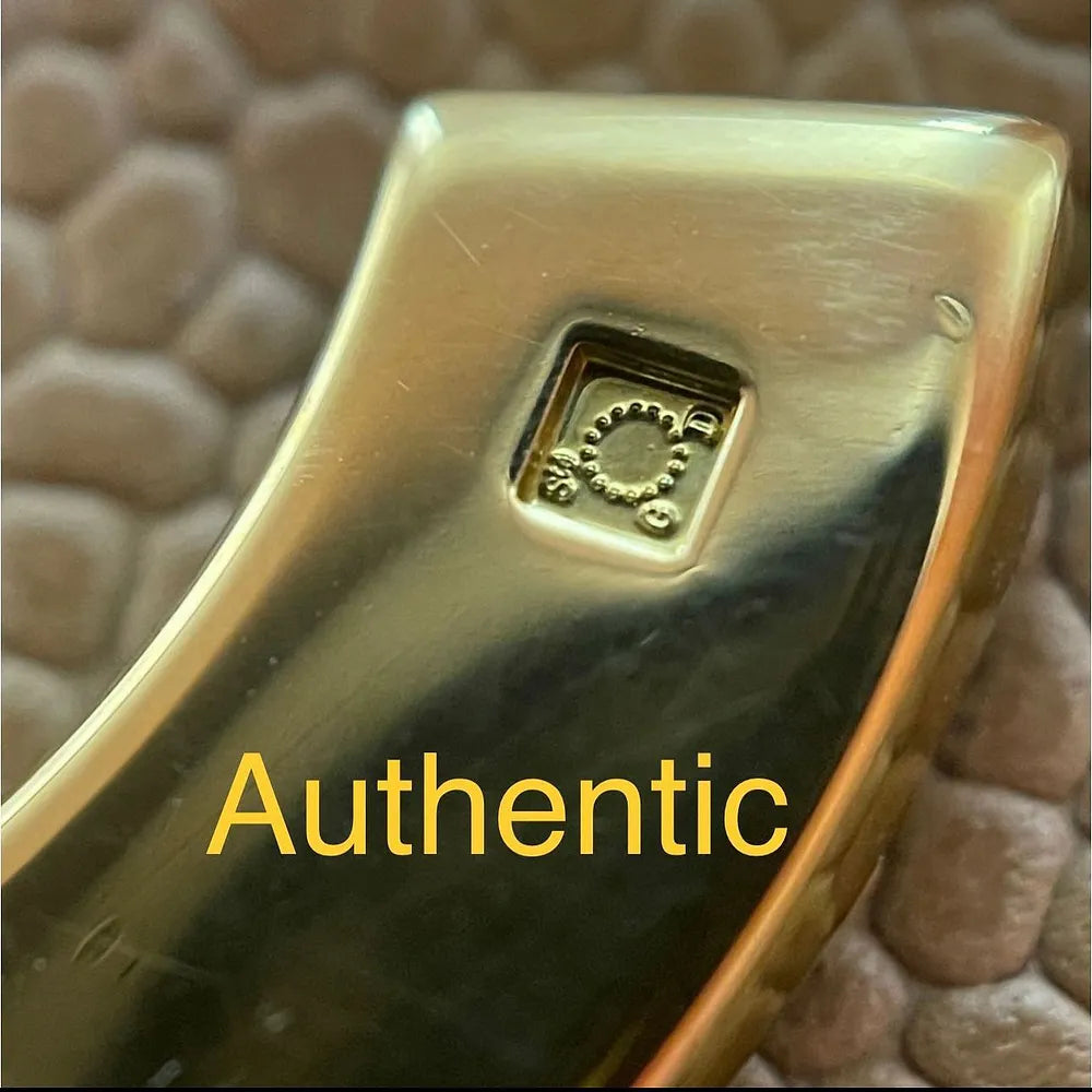 Fake VS Authentic Chanel hallmark engraving.